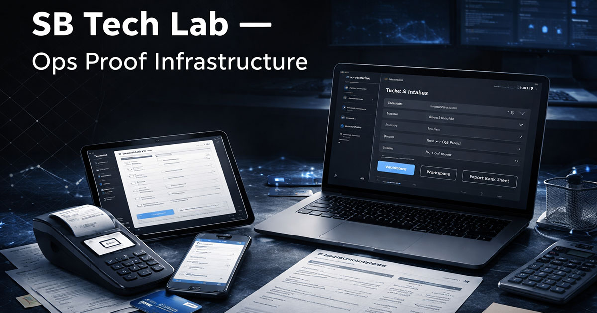 SB Tech Lab — Commerce & AI Infrastructure, Quietly Installed